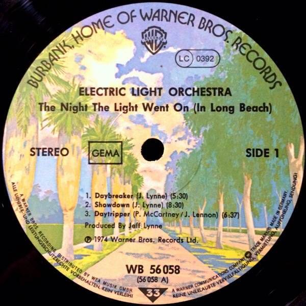 Electric Light Orchestra - The Night The Light Went On In Long Beach ...