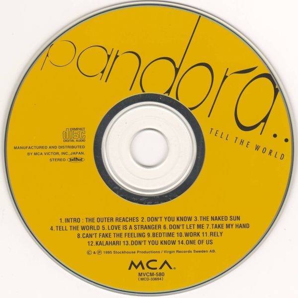 Pandora - Tell The World (CD) For Sale