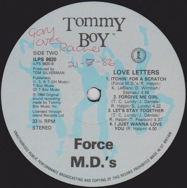 Force Md's - Love Letters (LP) For Sale