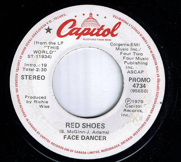 Face Dancer - Red Shoes (mono/stereo) (7") For Sale