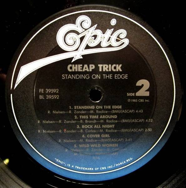 Cheap Trick - Standing On The Edge (LP) For Sale