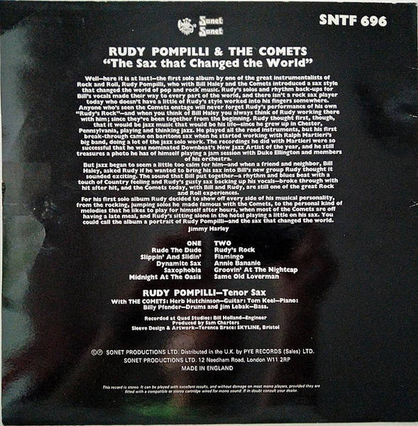Rudy Pompilli & The Comets - The Sax That Changed The World (LP) For Sale