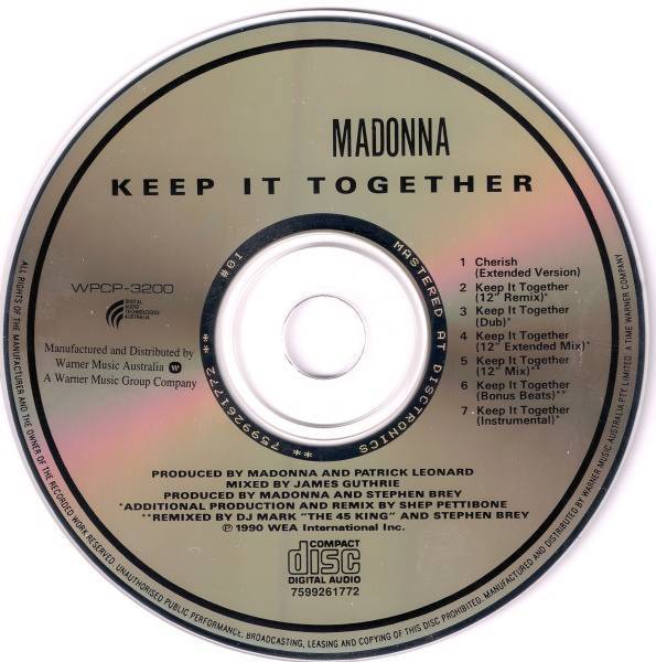 Madonna - Keep It Together (CD Single) For Sale