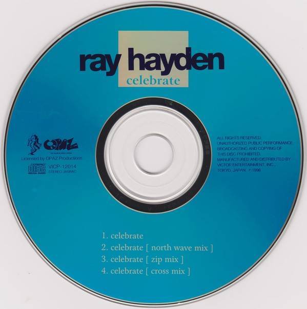 Ray Hayden - Celebrate (CD Single) For Sale