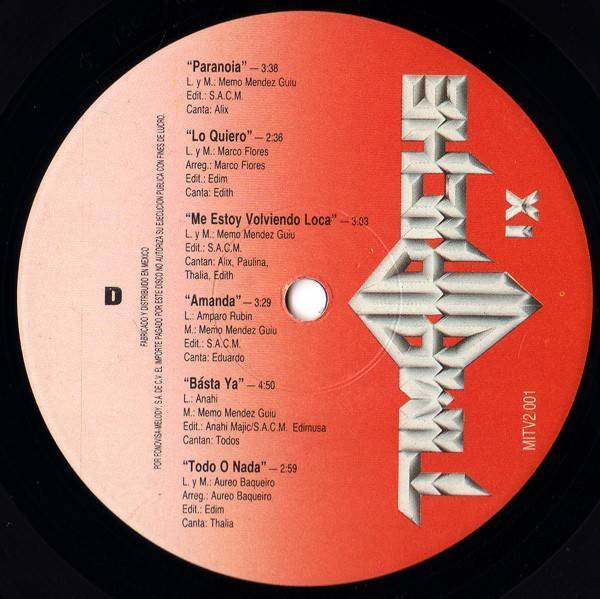 Timbiriche - Viii Ix (2lp) (LP) For Sale
