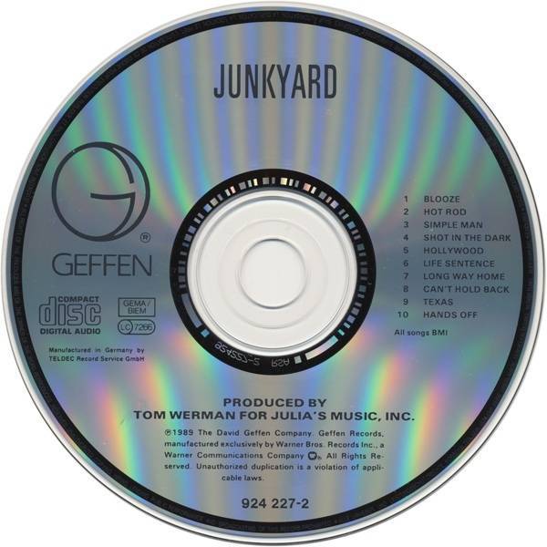 Junkyard - Junkyard (CD) For Sale
