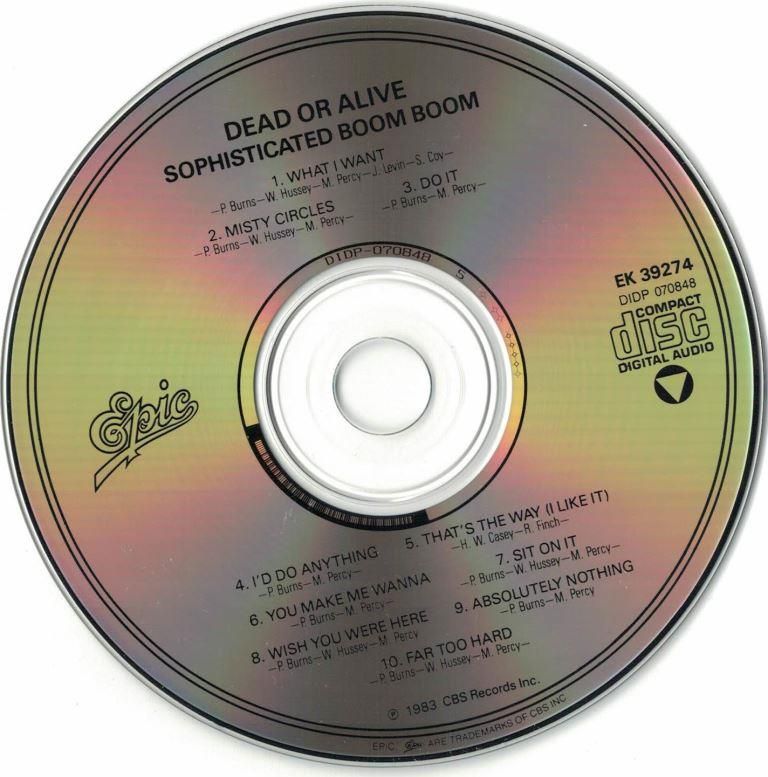 Dead Or Alive - Sophisticated Boom Boom (CD) For Sale