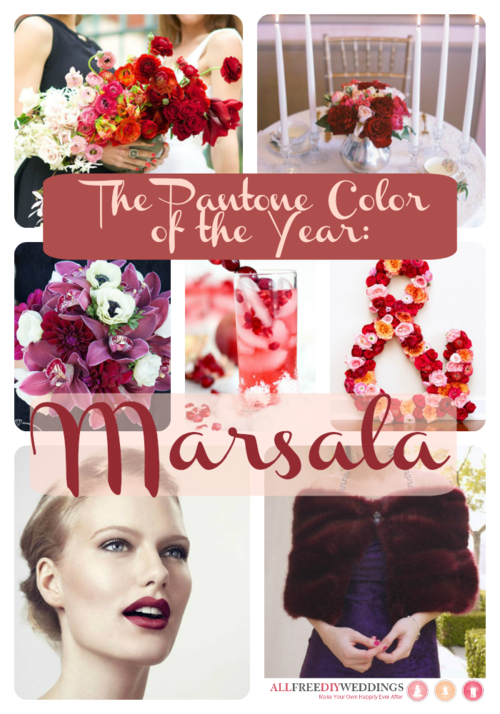 Pantone Marsala Wedding