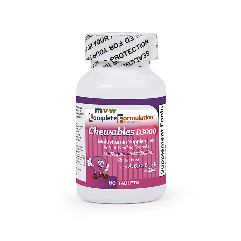 MVW Complete Formulation D3000 Chewables: Bubblegum – Step 1 Increase ...