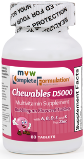 MVW Complete Formulation D5000 Chewables – Bubblegum