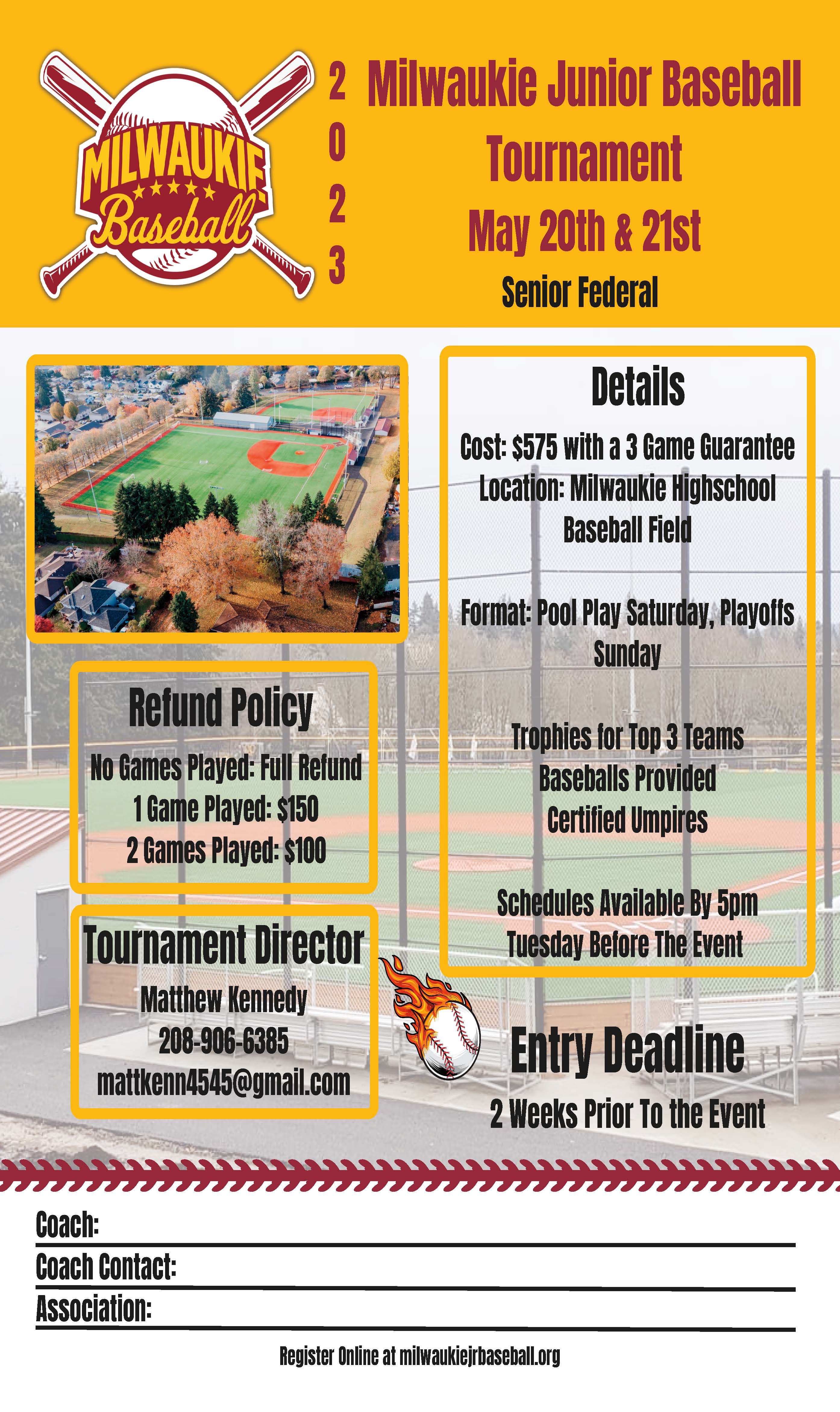 Milwaukie Junior Baseball Association - (Milwaukie, OR) - powered by ...