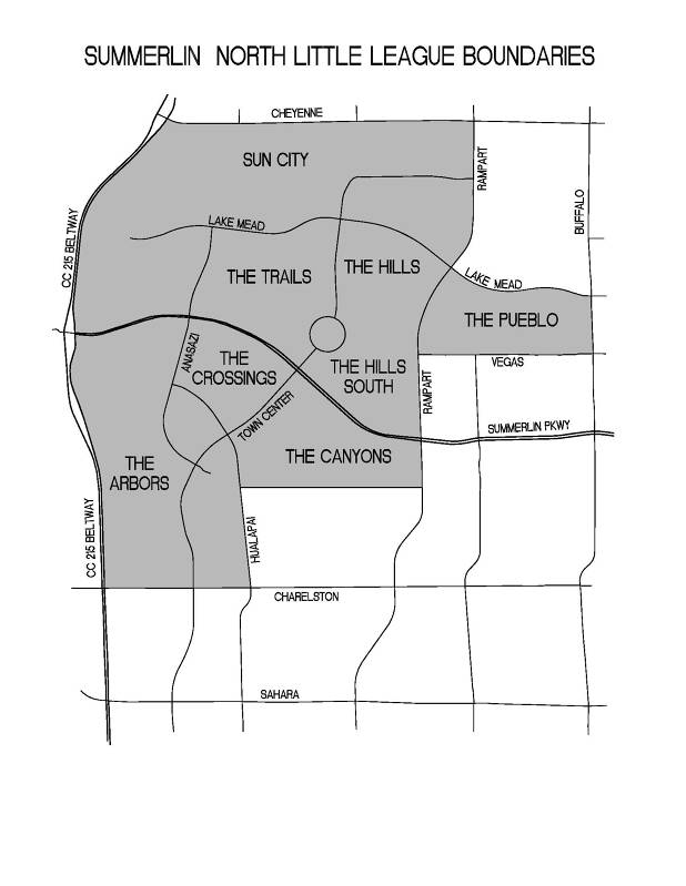 Mapa De Summerlin Las Vegas