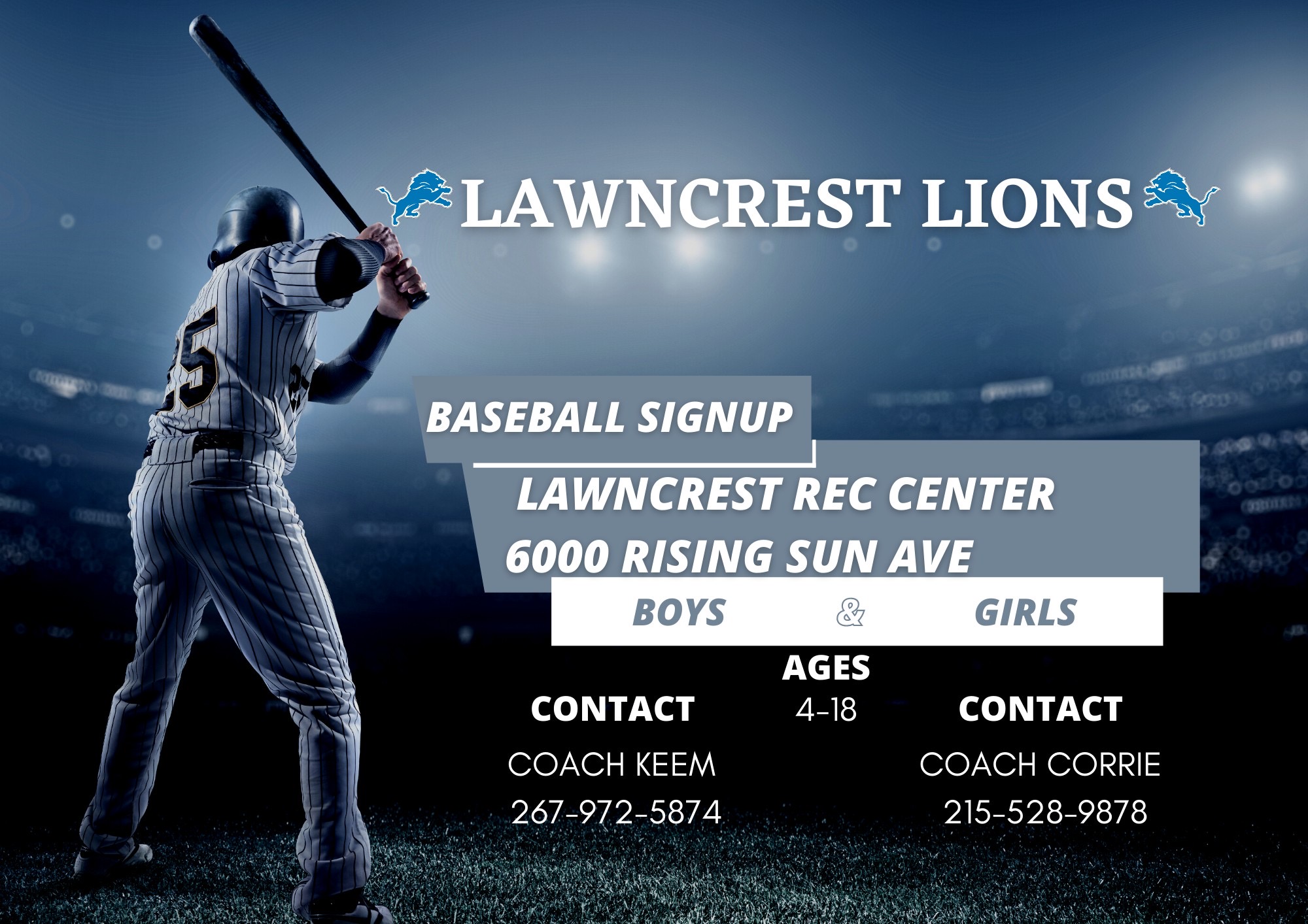 Lawncrest Lions Youth Athletic Organization - (Philadelphia, PA ...