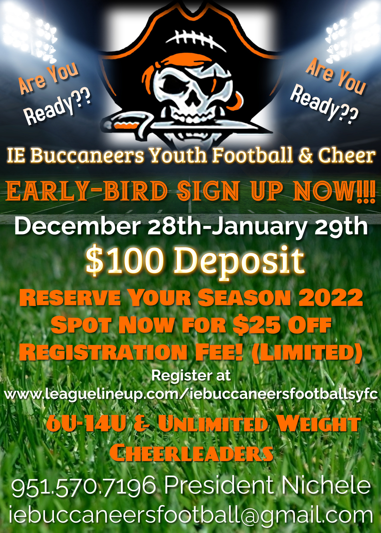 IE Buccaneers Youth Football & Cheer - (Fontana, CA) - powered by ...