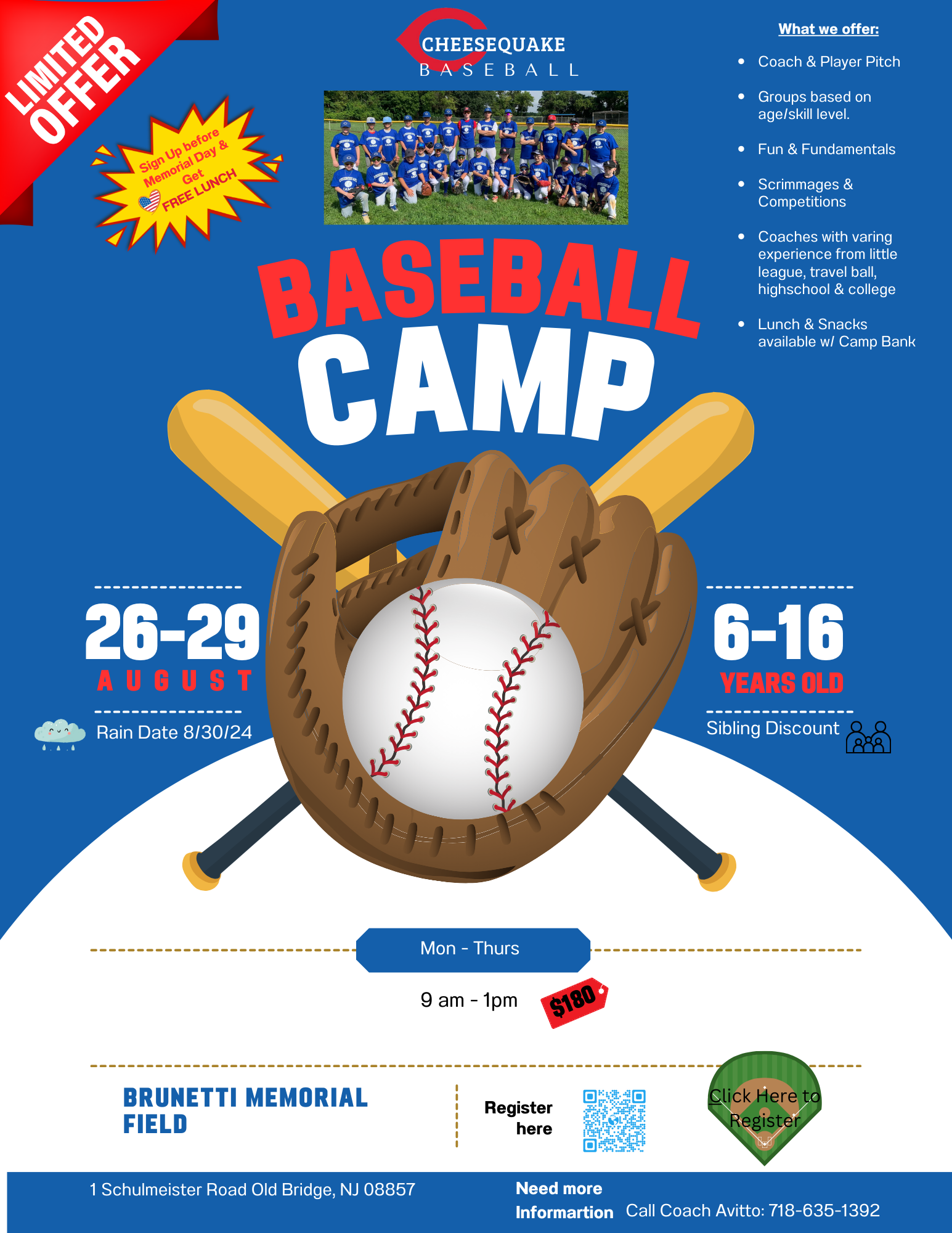Cheesequake Baseball League - (Old Bridge, NJ) - powered by ...