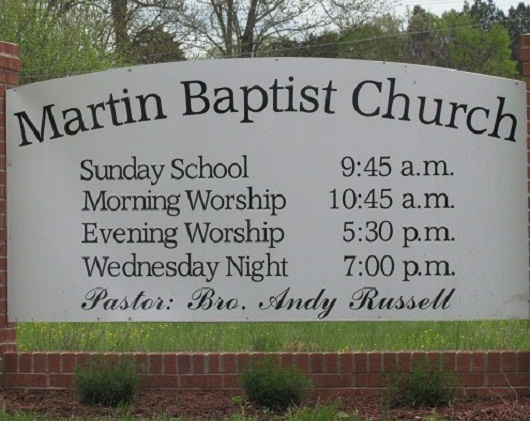 Martin Baptist Church - New Albany Mississippi