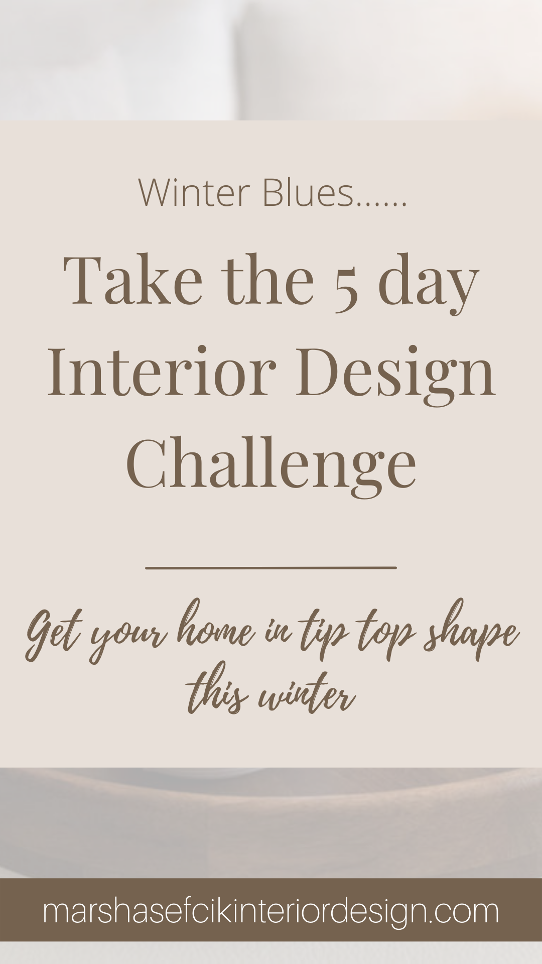 5 Day Interior Design Challenge