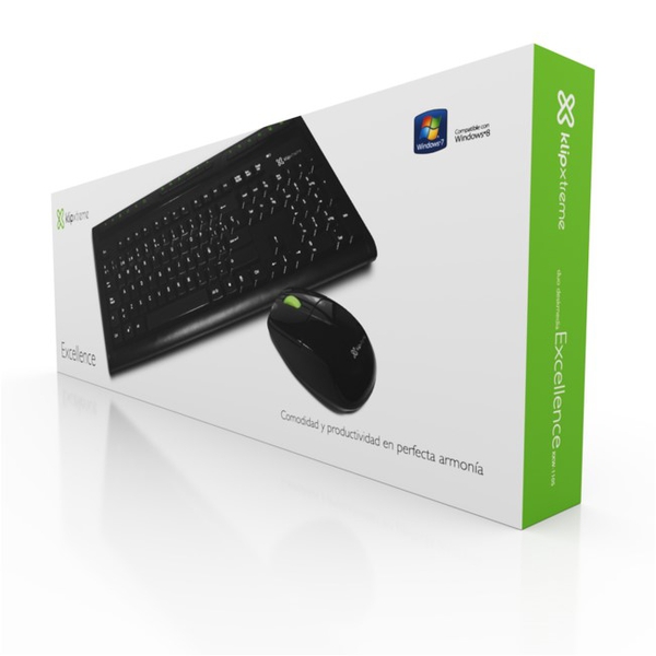 Kit de Teclado y Mouse Klip Xtreme KKWS-110S, Inalámbrico