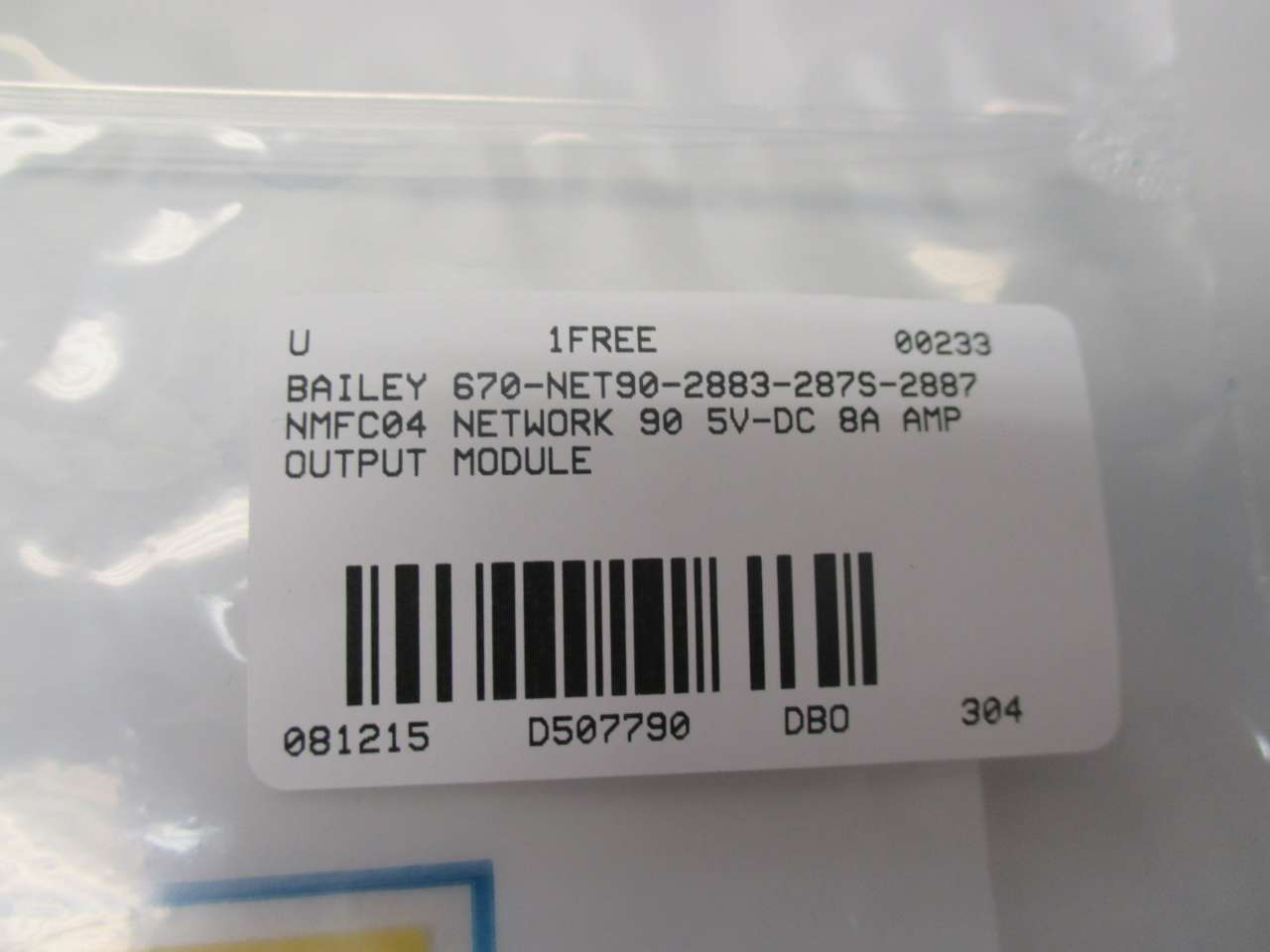 Bailey NMFC04 Multi-function Controller Board B471467