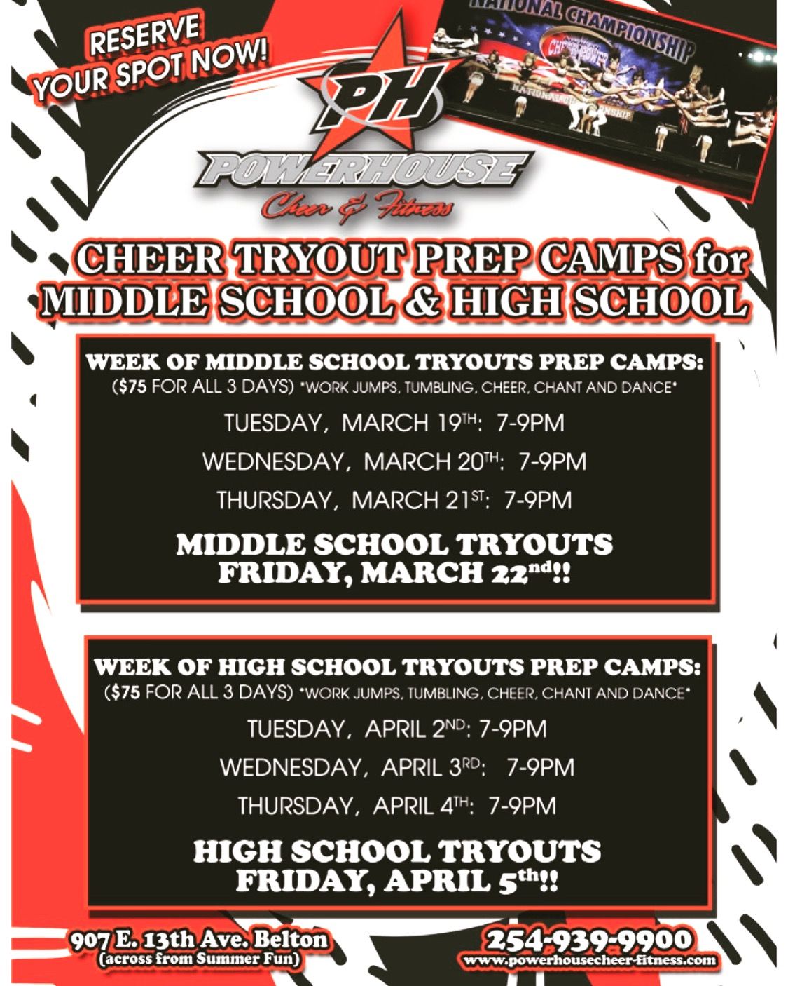 POWERHOUSE CHEER & FITNESS