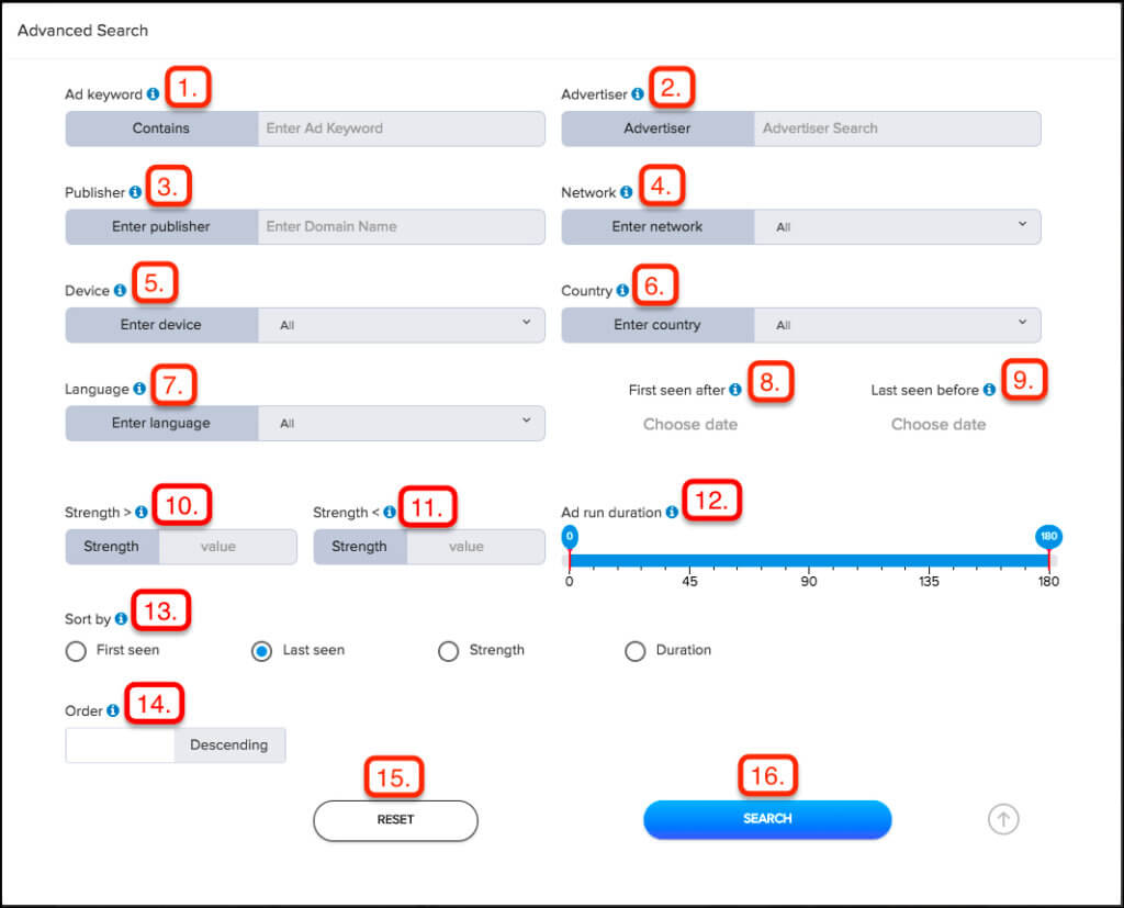 Advanced Search - NativeAdBuzz