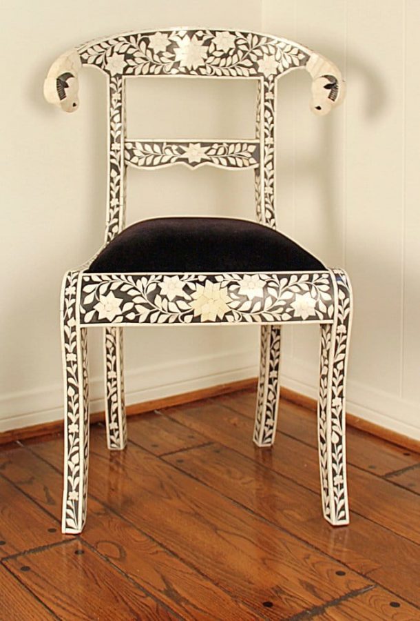 Bone Inlay Side Chair - Nadeau Charleston