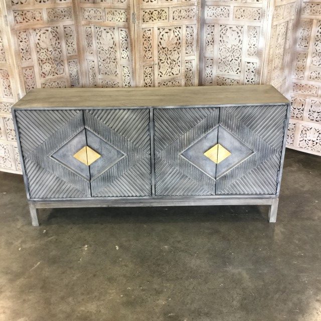 Phraxos Carved Cabinet - Nadeau Charleston