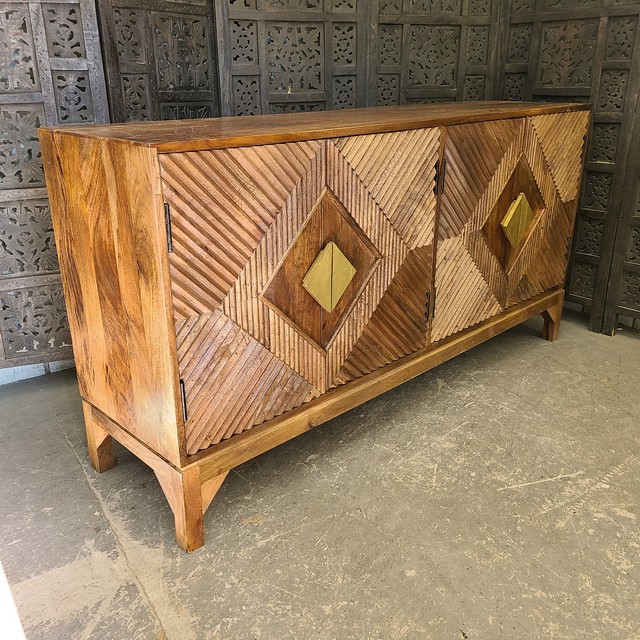 Phraxos Carved Cabinet - Nadeau Charleston