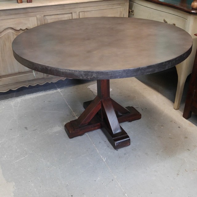 Iron and Wood Dining Table - Nadeau Charlotte