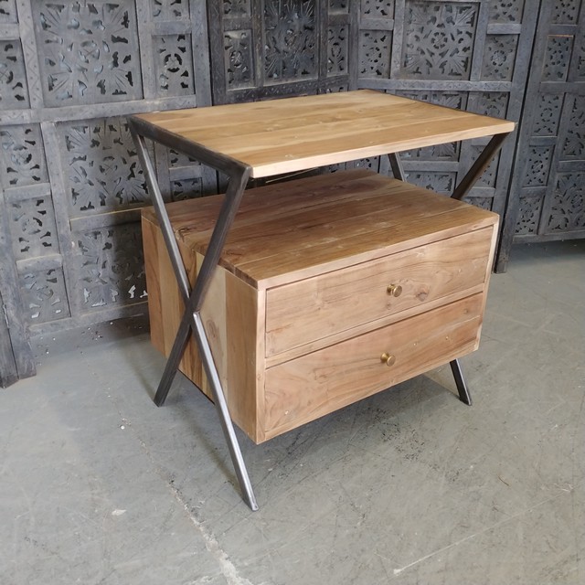 Two Drawer Side Table - Nadeau Charlotte