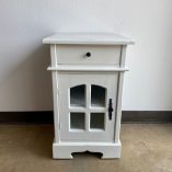 Gothic Night Stand with Glass Door - Nadeau Dallas