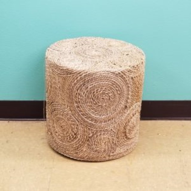 Round Banana Leaf Side Table - Nadeau Marietta