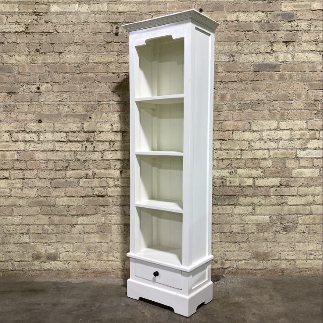 Narrow Bookcase with One Drawer - Nadeau Minneapolis