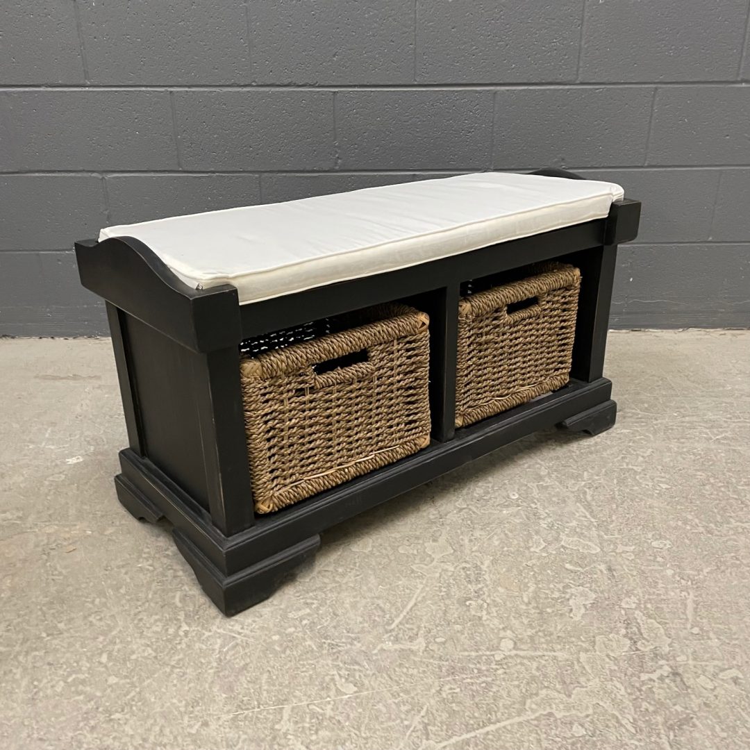 Industrial Basket Storage Bench at Kevin Conger blog