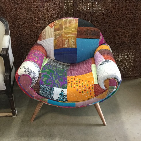 Recycled Sari Chair - Nadeau Nashville