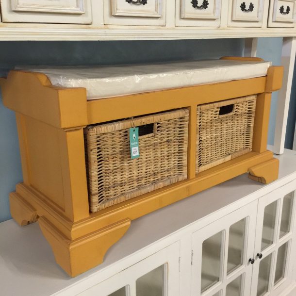 Bench with Baskets - Nadeau Nashville