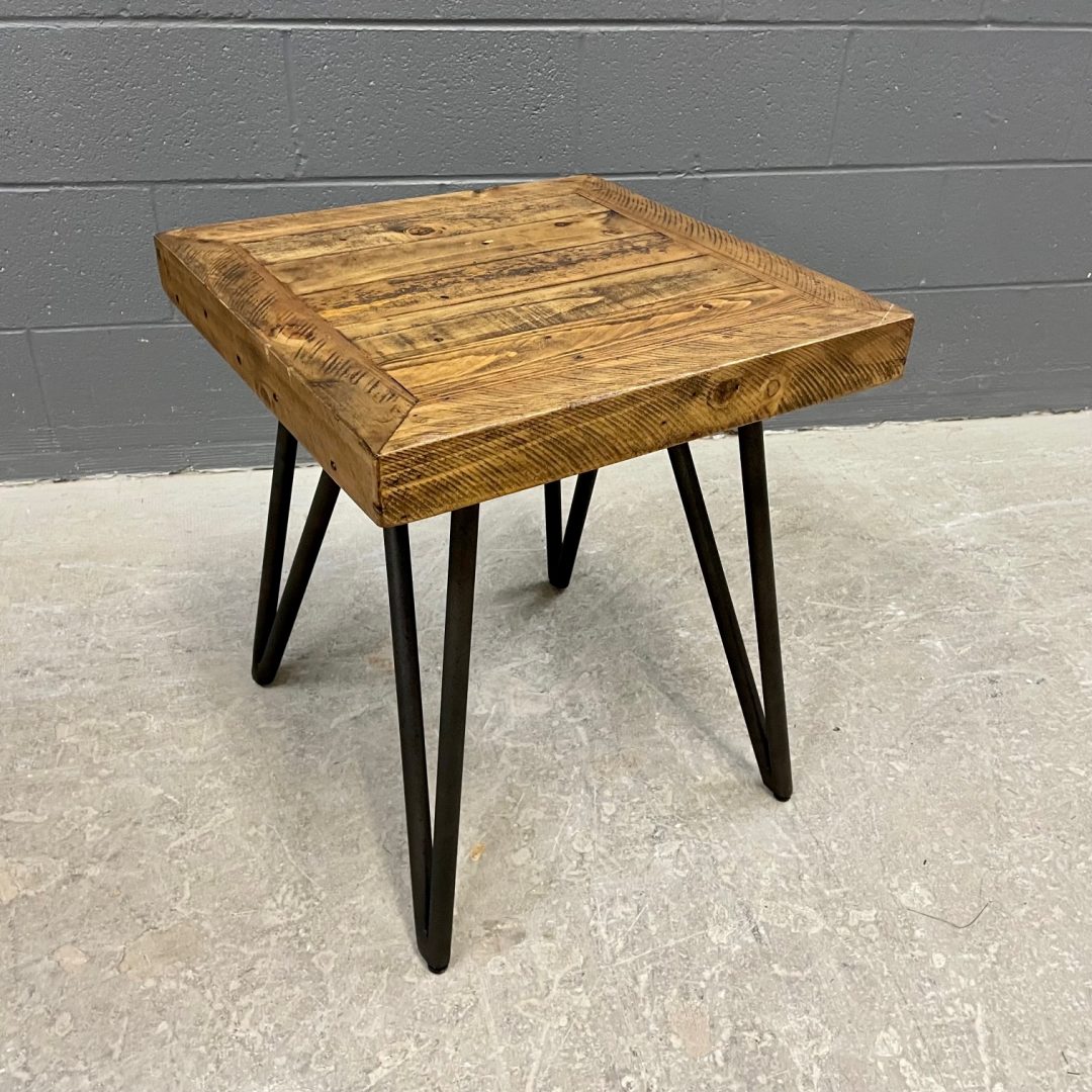 Reclaimed Wood Side Table - Nadeau Nashville
