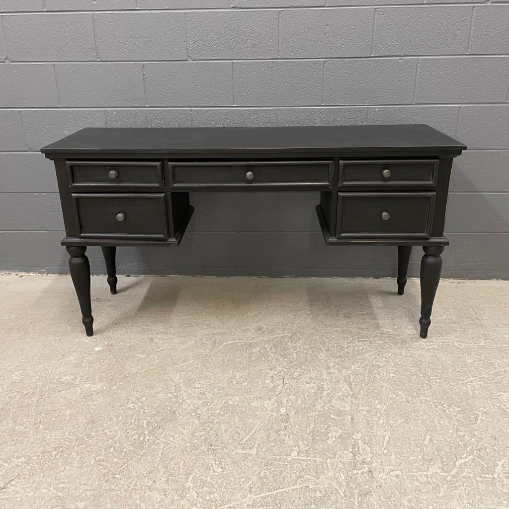 Five Drawer Round Leg Desk - Nadeau Nashville