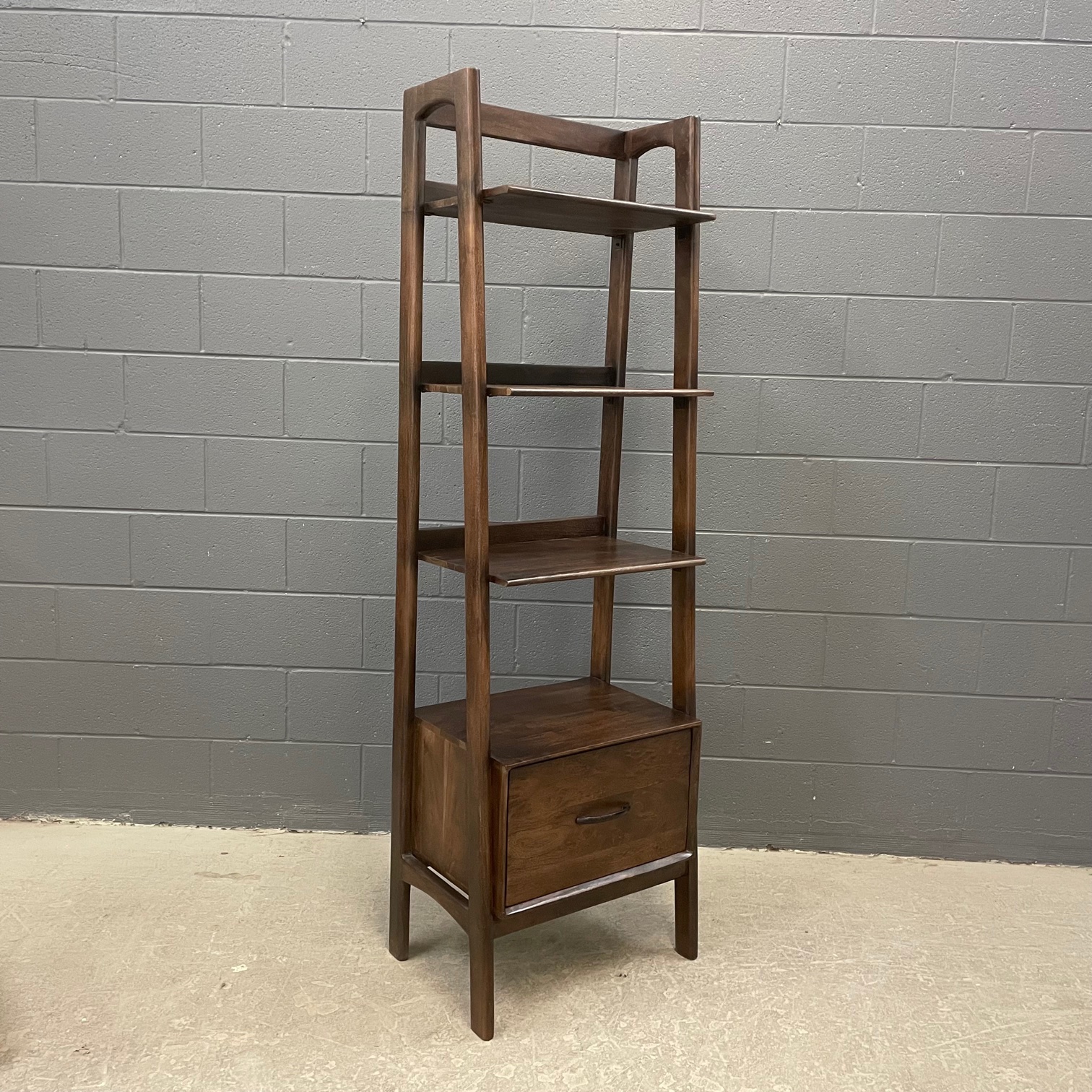 Narrow Angled Bookcase - Nadeau Nashville
