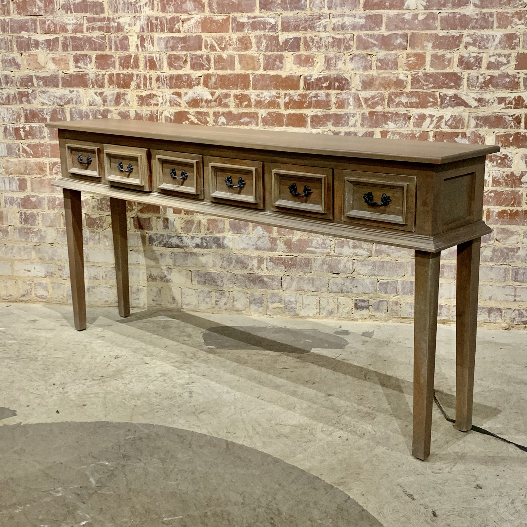 Six-Drawer Console Table - Nadeau Raleigh
