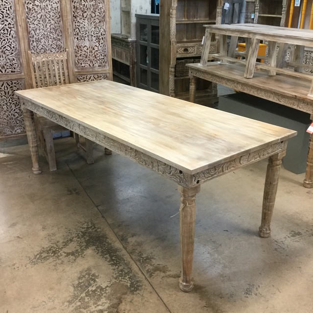 Carved Dining Table - Nadeau Raleigh