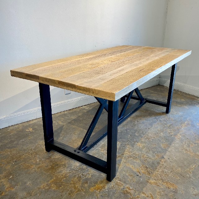 Iron and Wood Dining Table - Nadeau Austin