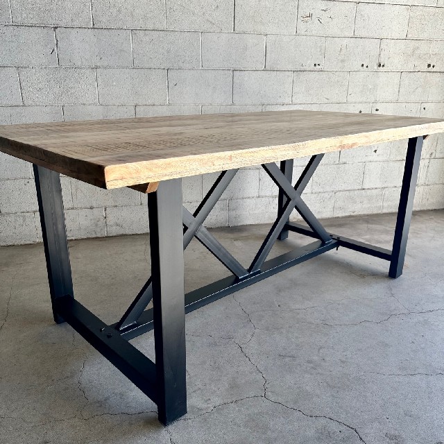 Iron and Wood Dining Table - Nadeau Austin