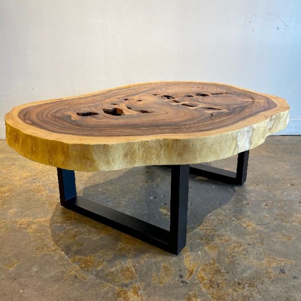 Live Edge Cross Cut Coffee Table - Nadeau Austin
