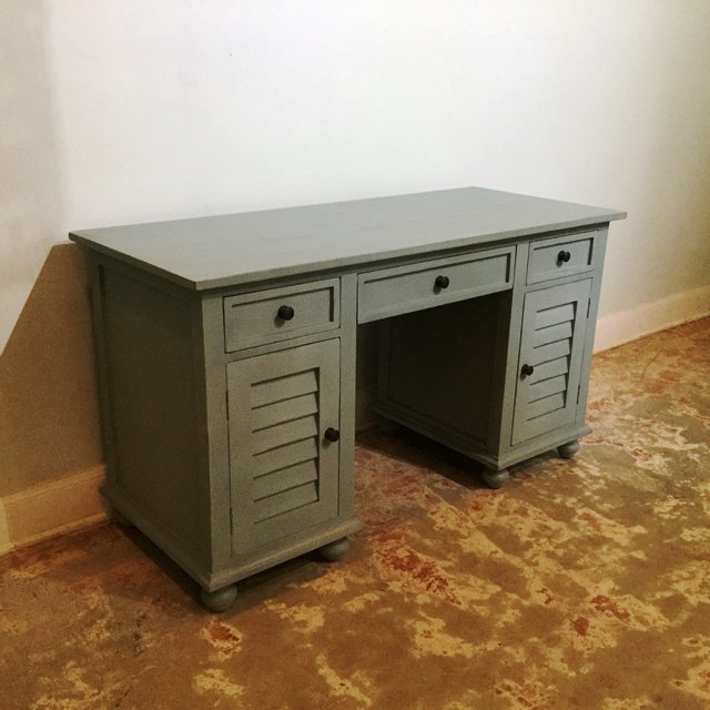 Three Drawer Shutter Door Desk - Nadeau New Orleans