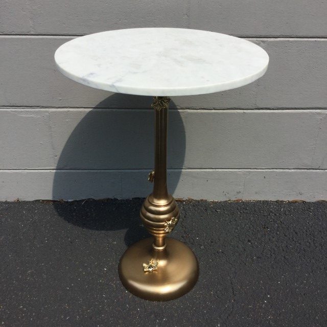 Bee Table with Marble Top - Nadeau Tampa