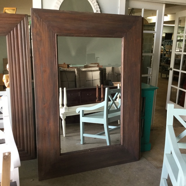 Large Mirror With Flat Frame - Nadeau Miami
