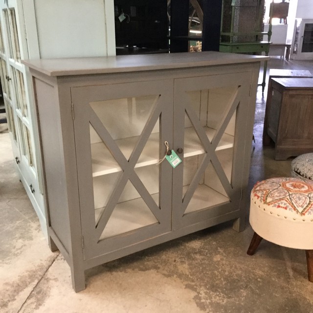 Glass Front Buffet With Two Doors - Nadeau Miami