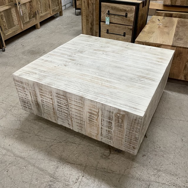 Square Coffee Block Table - Nadeau Miami