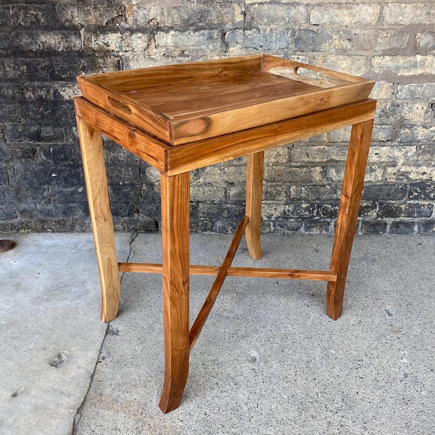 Carved Side Table - Nadeau Chicago